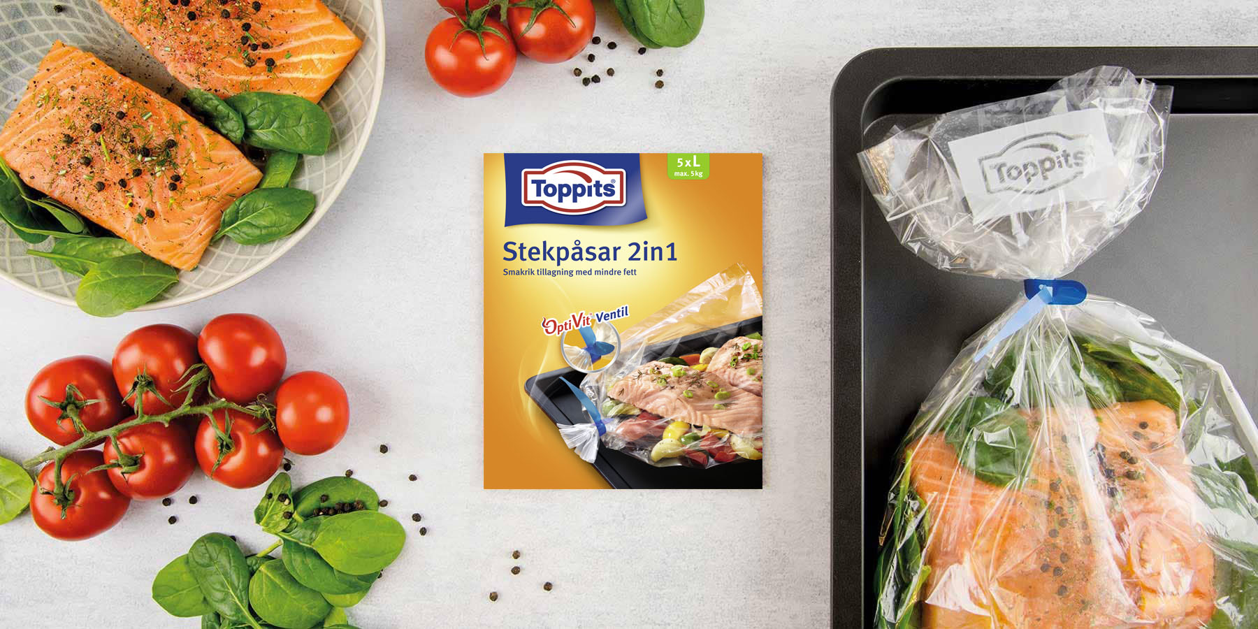 Stekpåsar 2-in-1 - Toppits®